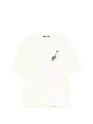 Jacquemus The Pelle Embroidery Graphic T-shirt - Neutrals