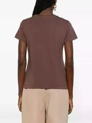 Pinko Logo Embroidered Cotton T-shirt