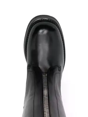Alexander McQueen Countryside Buckle Leather Knee Boots