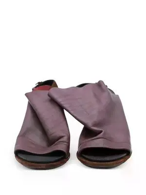 Balenciaga Leather Slingback Pumps