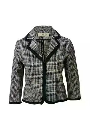 Marni Checked Cropped Jacket