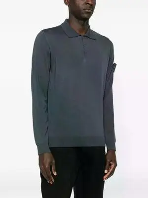 Stone Island Ghost Long-sleeve Polo Shirt
