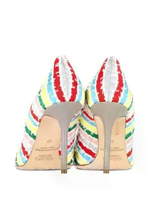 MALONE SOULIERS Brenda Striped Pointed Pumps