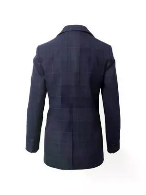 Maje Plaid Single-breasted Blazer
