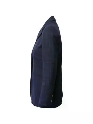 Maje Plaid Single-breasted Blazer