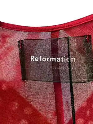 REFORMATION Draped Wrap Dress