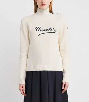 Moncler Cotton-blend Embroidered Sweater