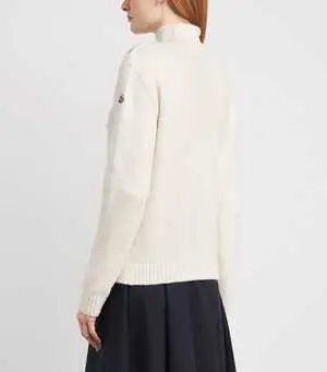 Moncler Cotton-blend Embroidered Sweater