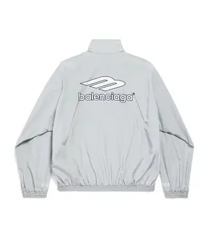 Balenciaga Techno Cotton Track Jacket - Grey