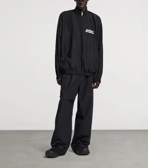 Balenciaga Techno Cotton Masking Tape Logo Track Jacket