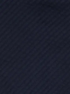 REISS Vittorio Cotton-silk Stripe Seersucker Tie - Navy