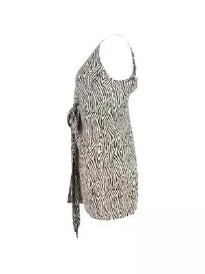 Nanushka Wrap Crinkled Mini Dress