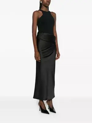 Patrizia Pepe Fluid Satin Maxi Dress