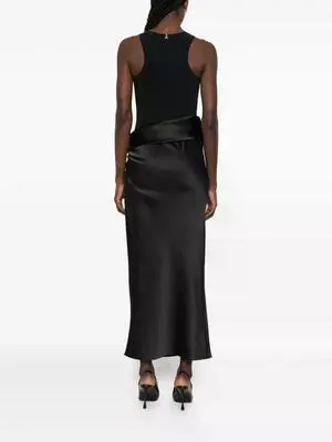 Patrizia Pepe Fluid Satin Maxi Dress