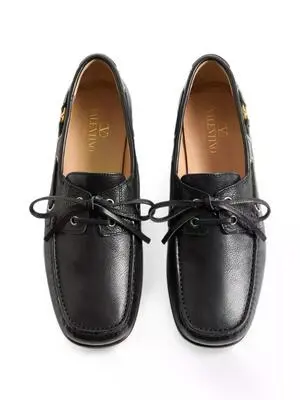 Valentino Garavani Vlogo Palm Avenue Loafers - Black