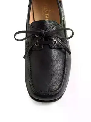 Valentino Garavani Vlogo Palm Avenue Loafers - Black