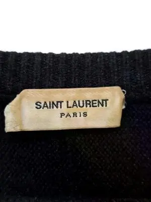 Saint Laurent Detail-embroidered Crew-neck Sweater