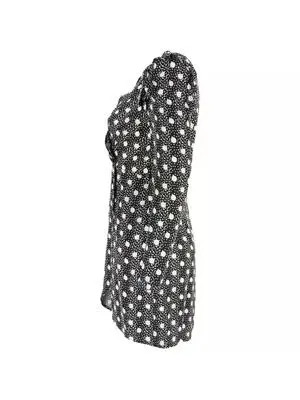 Sandro Polka-dot Long-sleeve Dress