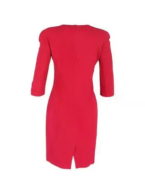 Alexander McQueen Cowl-neck Wool Dress