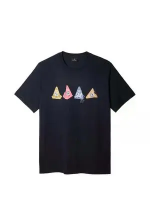 Paul Smith Cones' Print T-shirt Blue