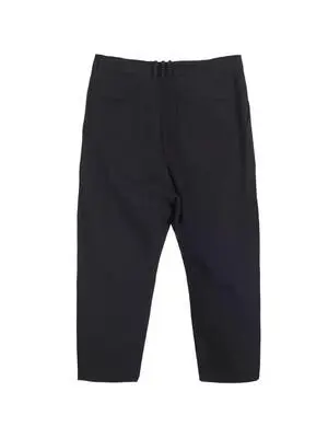 Balmain Draped Straight-leg Cropped Trousers