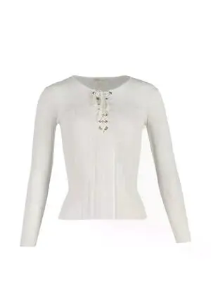 Maje Lace Up Tops
