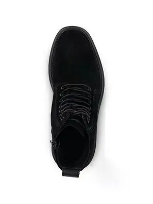 Gant Boggar Lace-up Zip Boots - Black