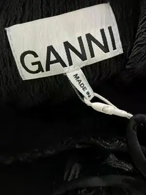 GANNI Off-shoulder Mini Dress Spaghetti Straps