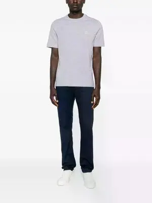 Brunello Cucinelli Ribbed Crew-neck Logo-embroidery T-shirt
