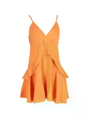 Sandro Sleeveless Ruffled Mini Dress