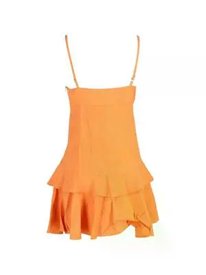Sandro Sleeveless Ruffled Mini Dress