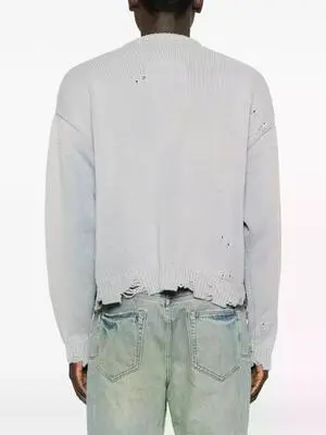 Mihara Yasuhiro Dog-jacquard Distressed Cardigan
