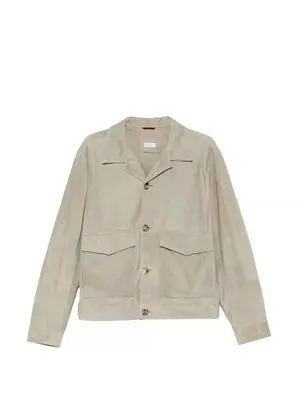 Brunello Cucinelli Pocket Leather Jacket