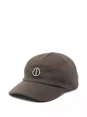 MONCLER + RICK OWENS Logo-appliqué Baseball Cap - Brown