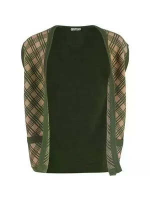 Celine Diamond Print Wool Vest