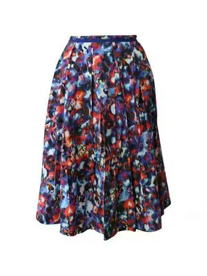 Saloni Abstract-pattern Midi Skirt