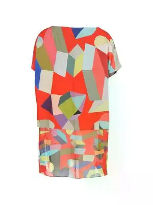 Akris Printed Layered Mini Dress