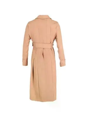 Maje Pleated Belted Trench Coat