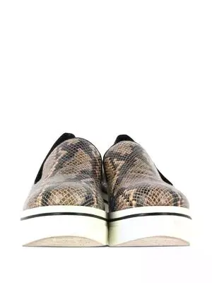 Stella McCartney Snakeskin Embossed Platform Sneakers