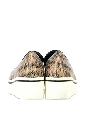 Stella McCartney Snakeskin Embossed Platform Sneakers