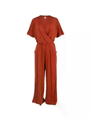 Max Mara Eolo V-neck Jumpsuit - Orange