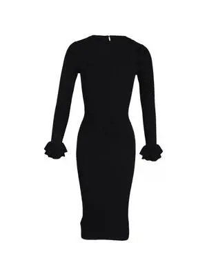 Michael Kors V-neck Knitted Midi Dress