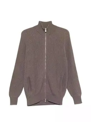 Brunello Cucinelli Ribbed Zip-up Cardigan