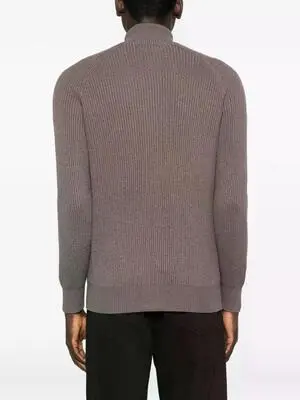 Brunello Cucinelli Ribbed Zip-up Cardigan