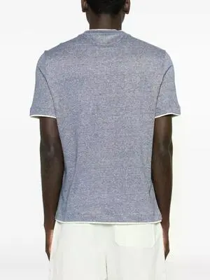 Brunello Cucinelli Trimmed T-shirt - Blue