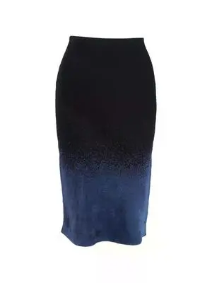 Roland Mouret Gradient Wool Skirt