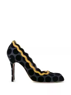 Manolo Blahnik Scalloped Shoes For Women