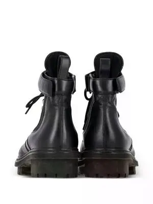 Balenciaga Lace-up Leather Combat Boots