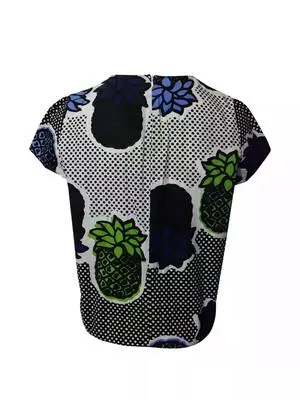 Moschino Polka Dot And Pineapple Blouse