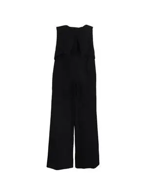 Roland Mouret Strapless Wool Jumpsuit - Black